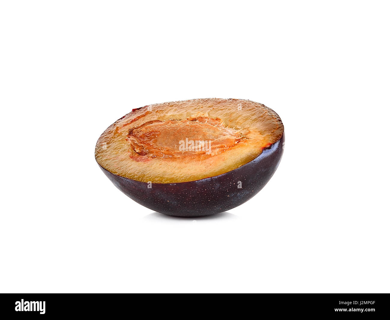Half of plum hi-res stock photography and images - Alamy