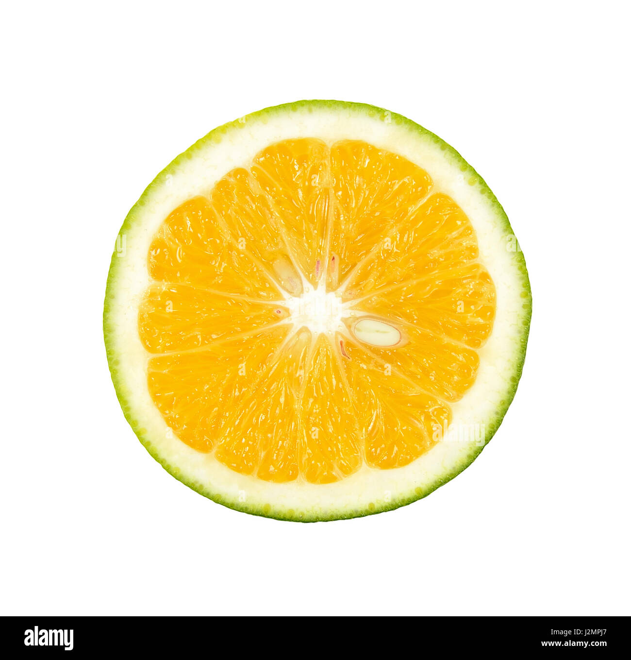 Half Citrus sinensis isolated on the white background Stock Photo - Alamy