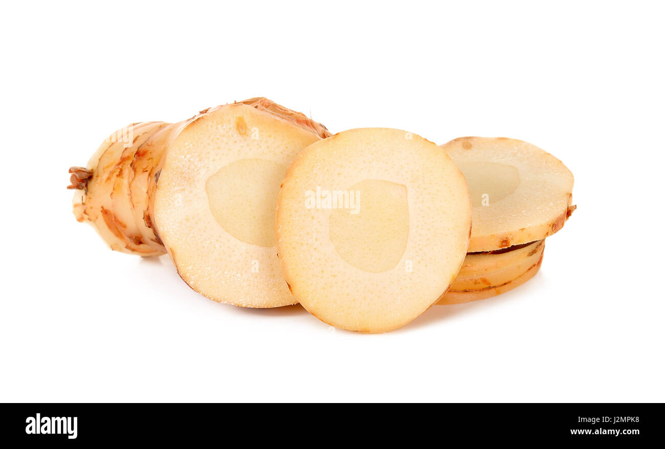 Slice ginger isolated on the white background Stock Photo - Alamy