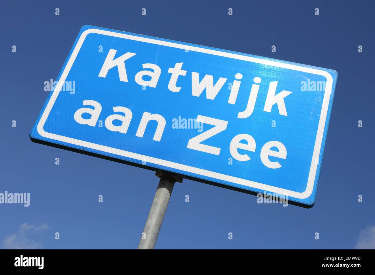 Dutch road sign: town sign Stock Photo - Alamy