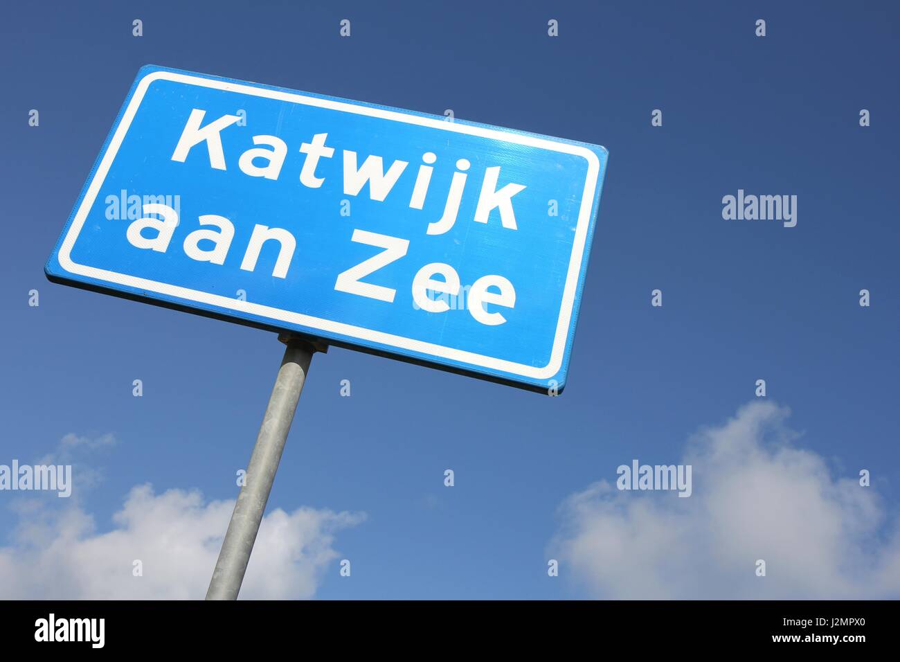 Dutch road sign: town sign Stock Photo - Alamy