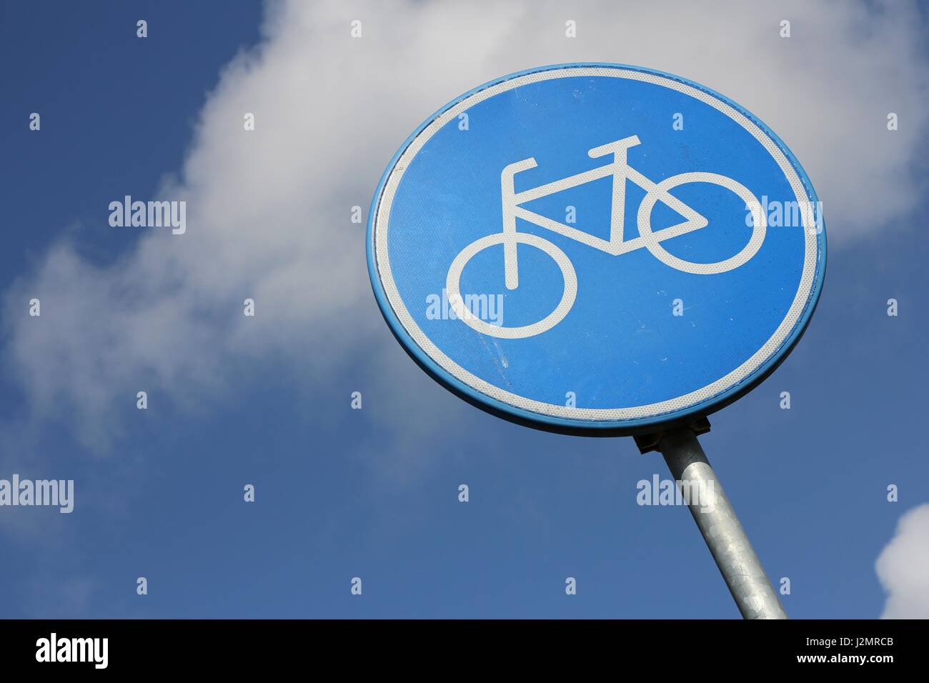 Dutch road sign: route for pedal cycles only Stock Photo - Alamy