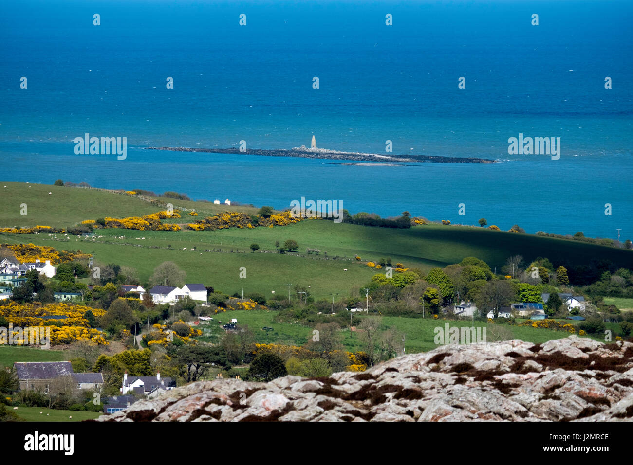 Seascape tower refuge dulas island anglesey north wales uk hi-res stock ...