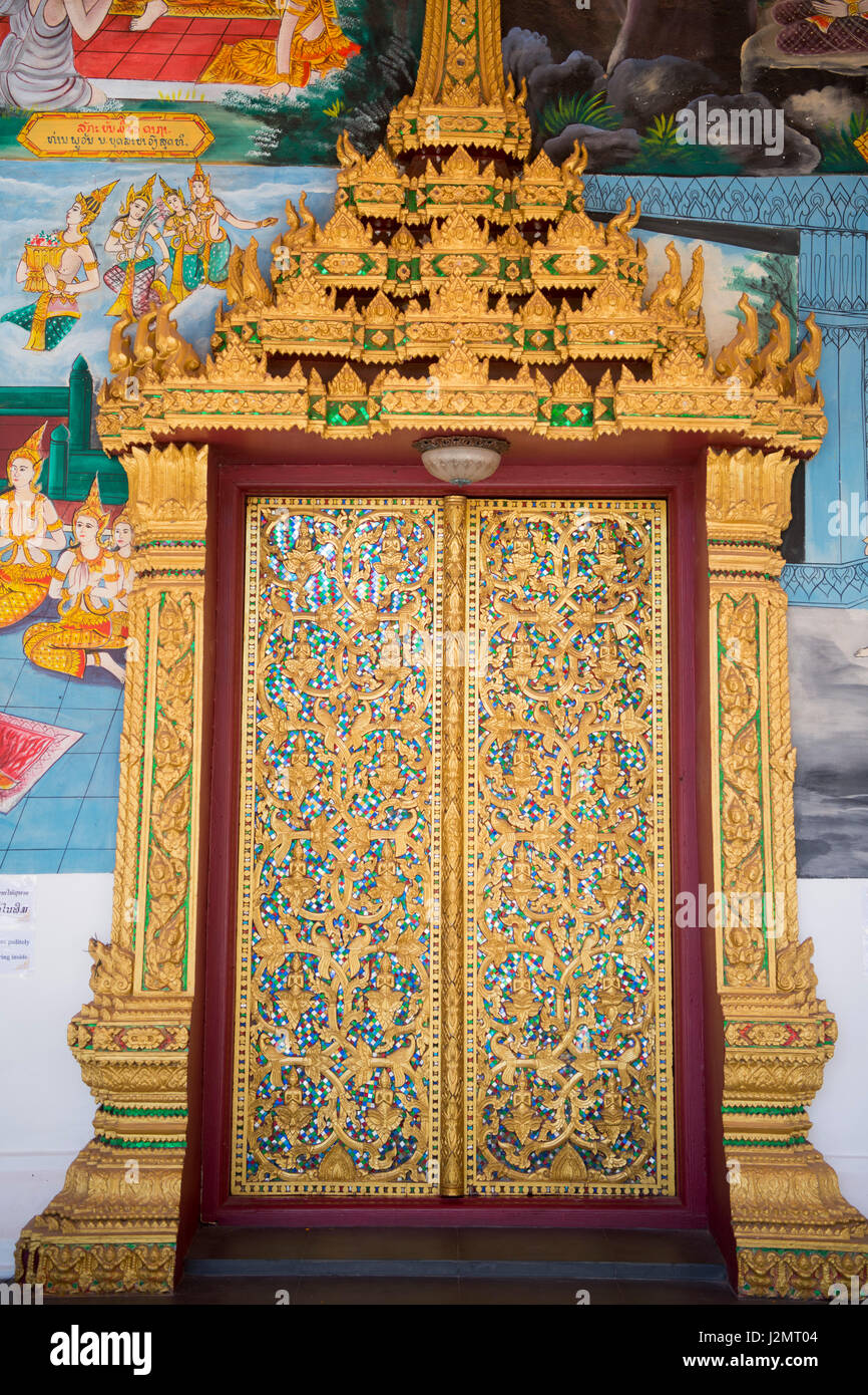 the Wat Mixai in the city of vientiane in Laos in the southeastasia ...
