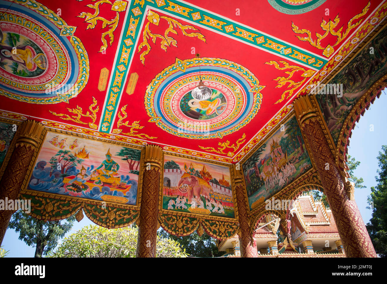 the Wat Mixai in the city of vientiane in Laos in the southeastasia ...