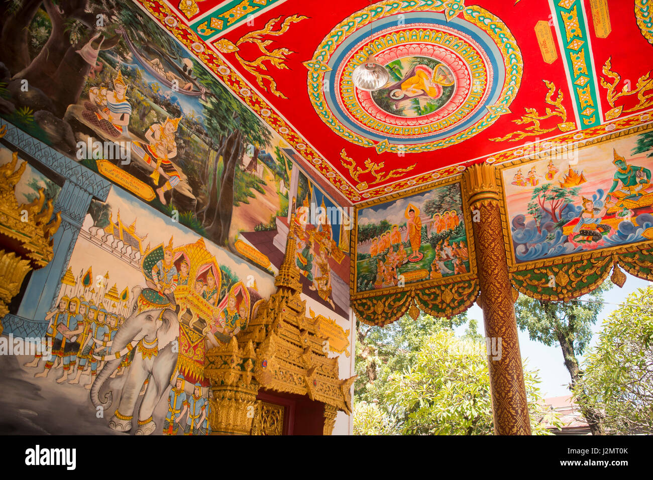 the Wat Mixai in the city of vientiane in Laos in the southeastasia ...