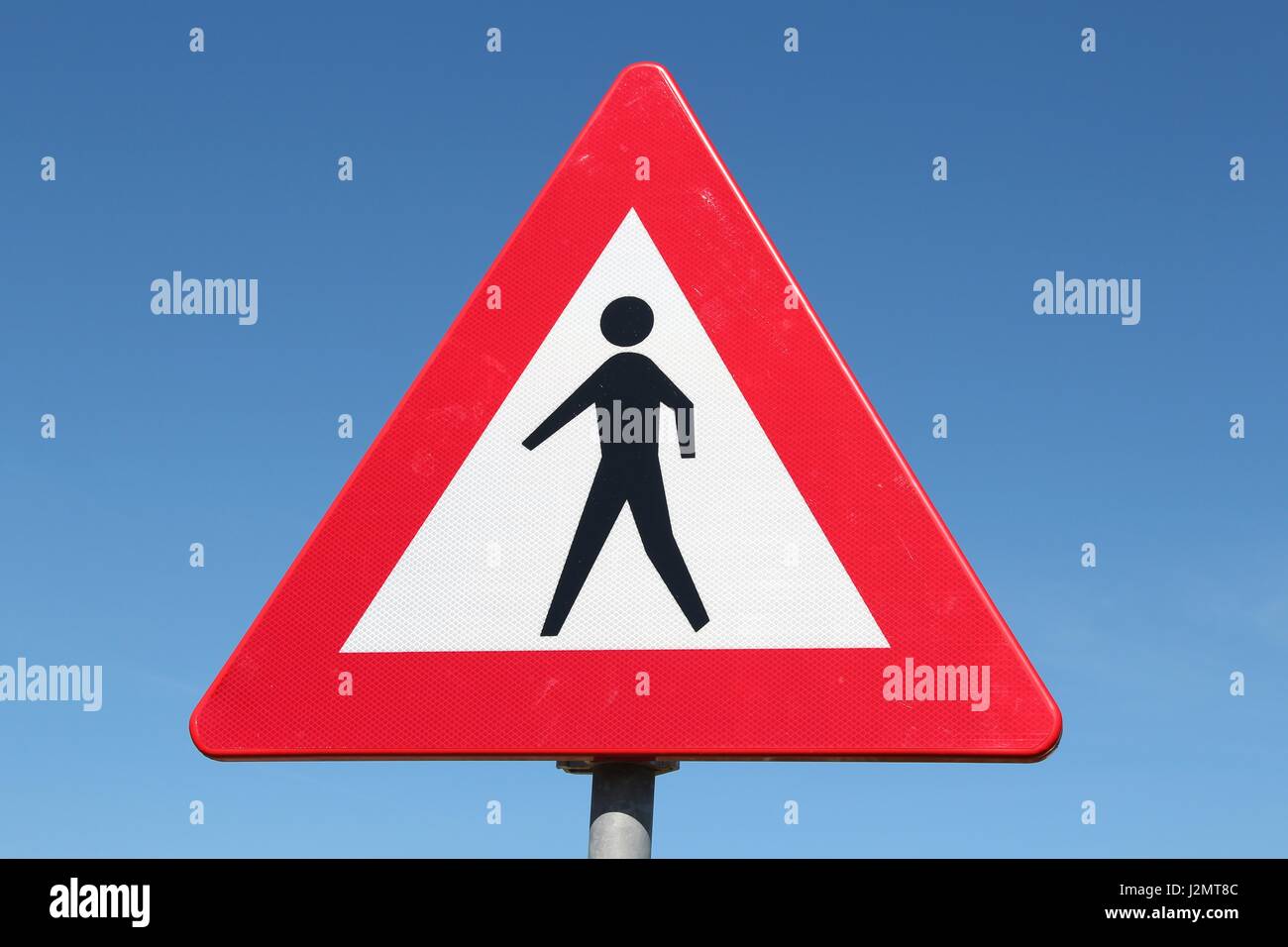 Dutch road sign: pedestrians Stock Photo - Alamy
