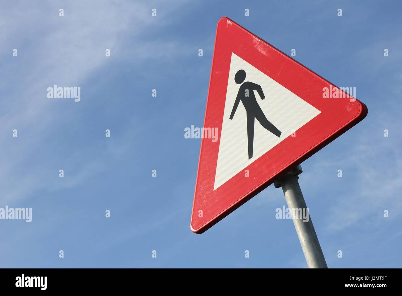 Dutch road sign: pedestrians Stock Photo - Alamy
