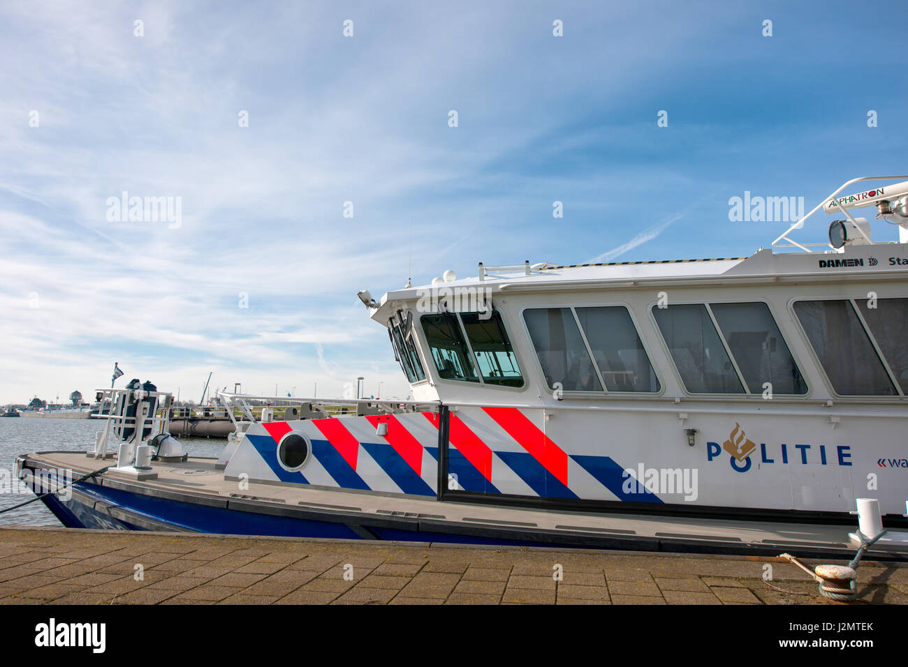 dutch patrol boat of the water police Stock Photo - Alamy