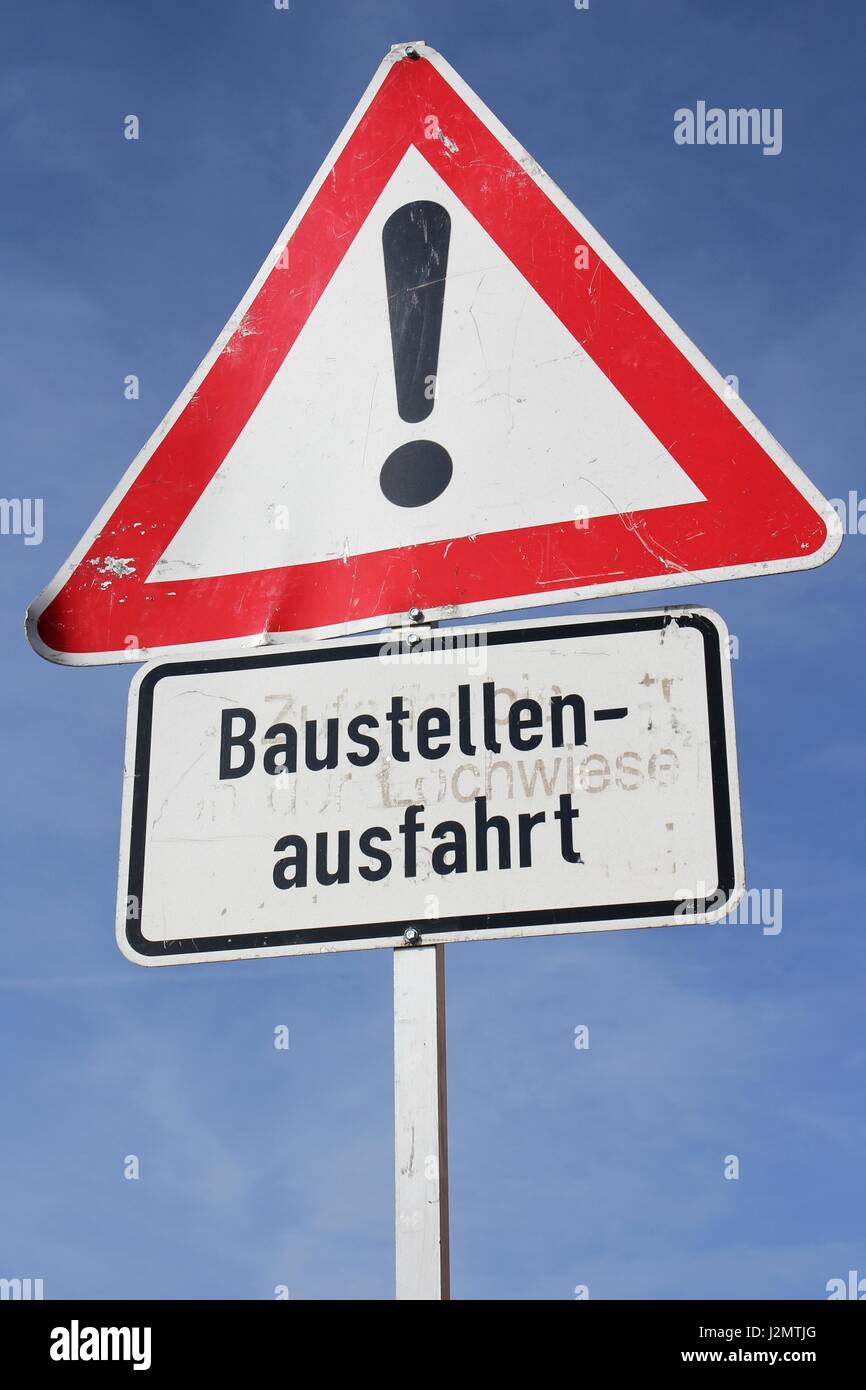 German exit sign hi-res stock photography and images - Alamy