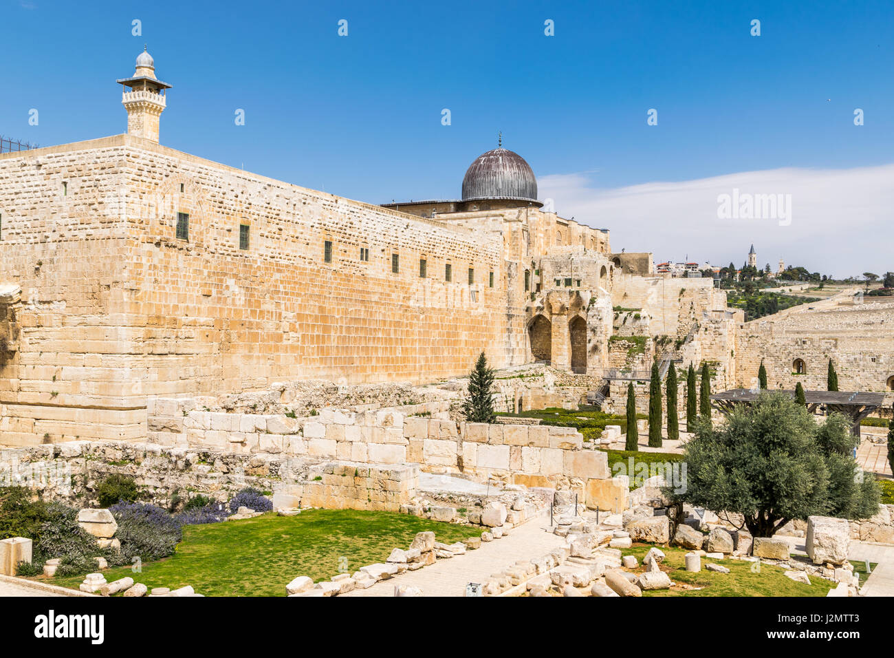 Jerusalem temple - David's city Stock Photo - Alamy