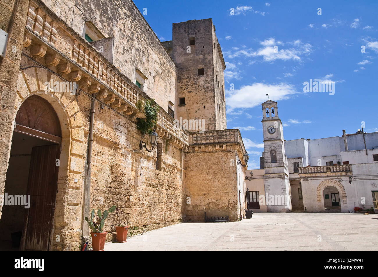 Castle of Felline. Puglia. Italy Stock Photo - Alamy