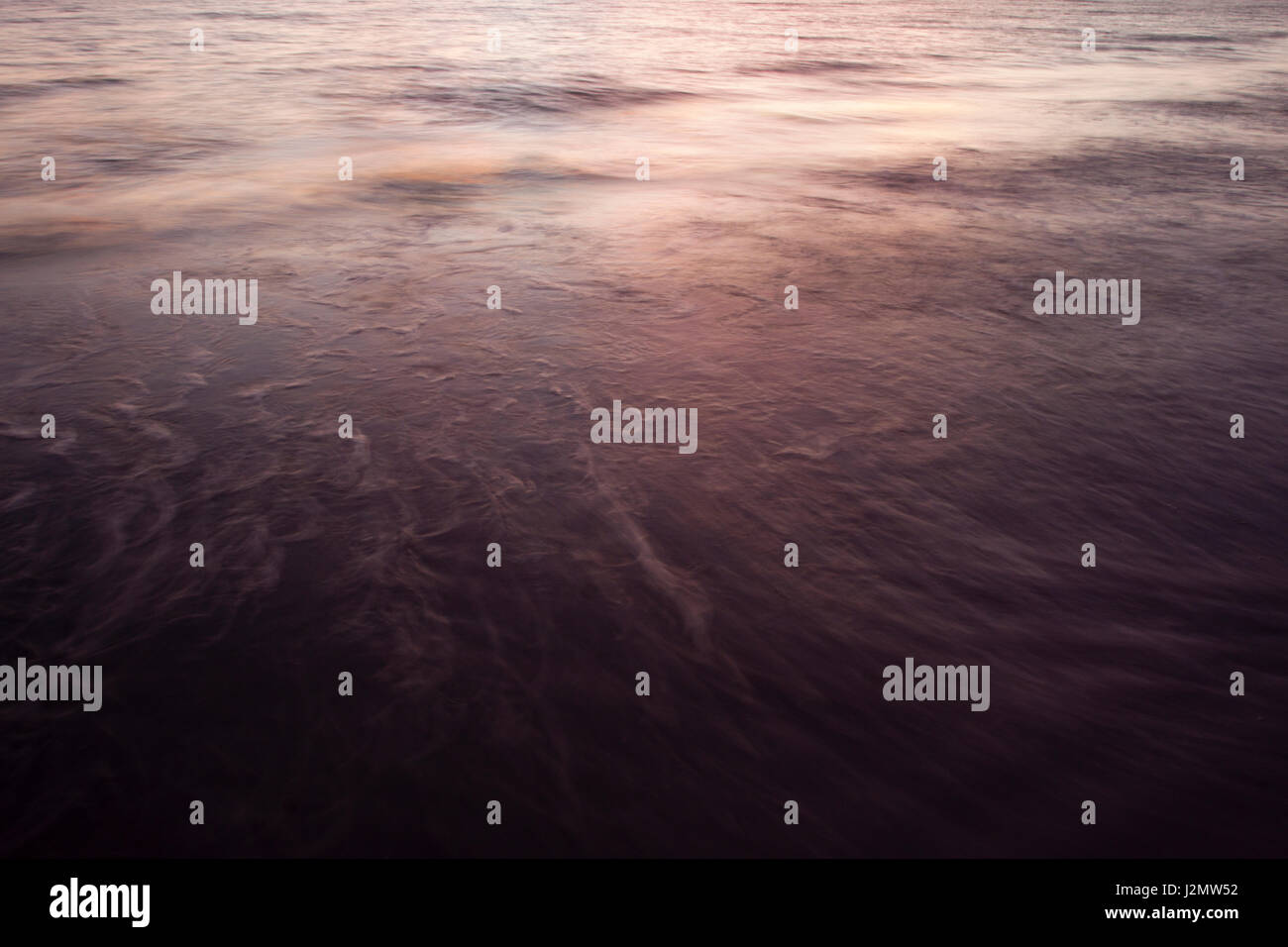 Sunset Reflected on Siesta Key Beach Surf in Sarasota, Florida Stock ...