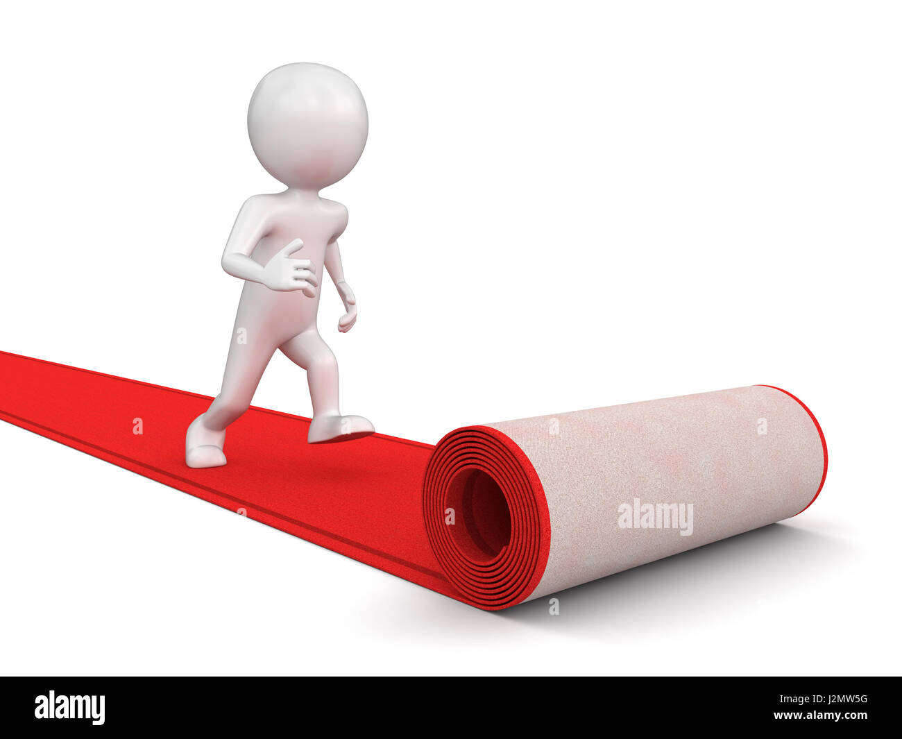 Red Carpet and man. Image with clipping path Stock Photo - Alamy