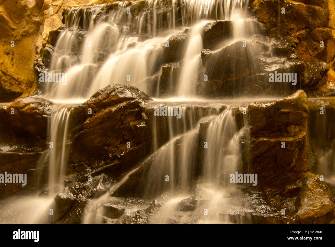 Waterfall In Cave Stock Photo - Alamy