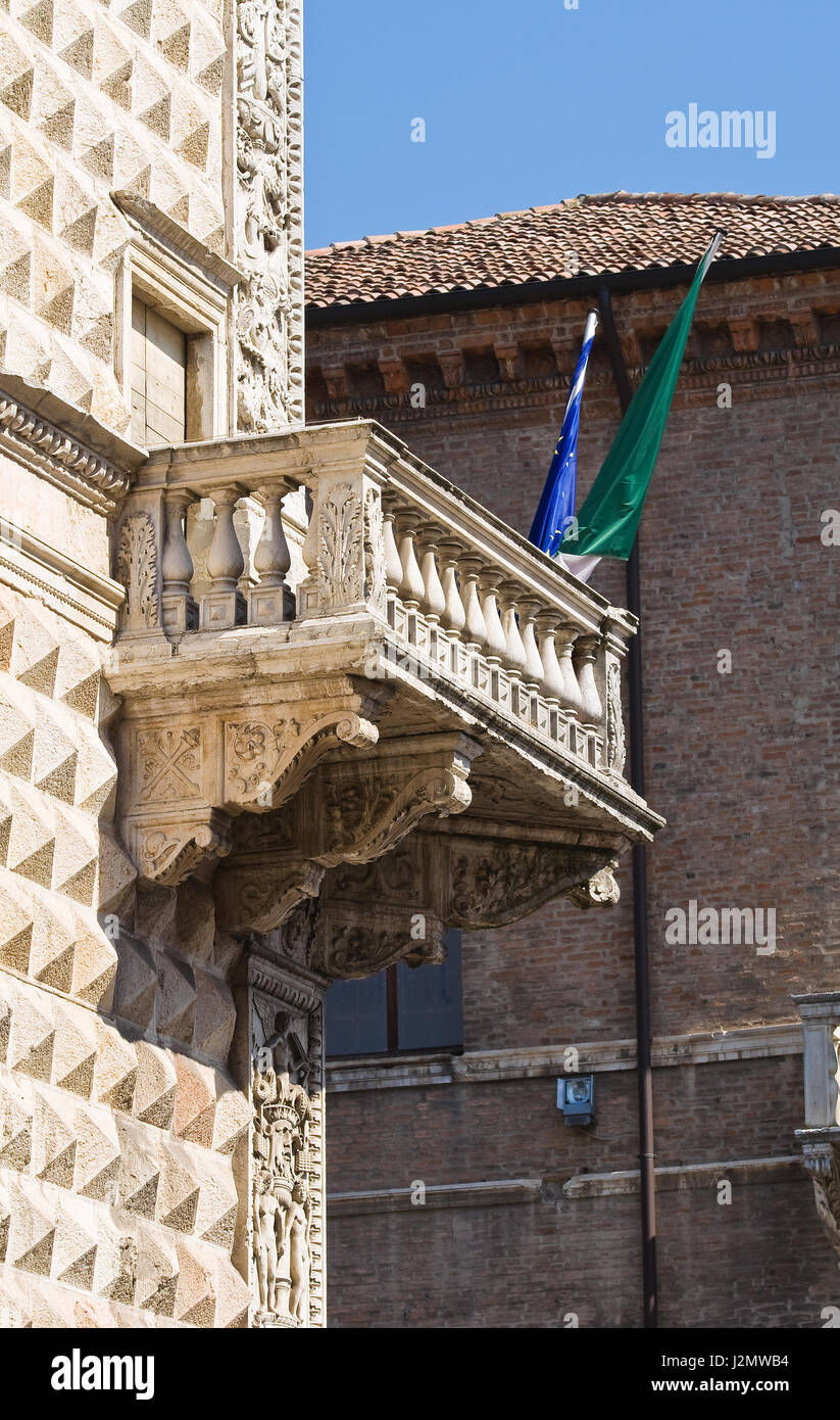 Diamond palace. Ferrara. Emilia-Romagna. Italy Stock Photo - Alamy