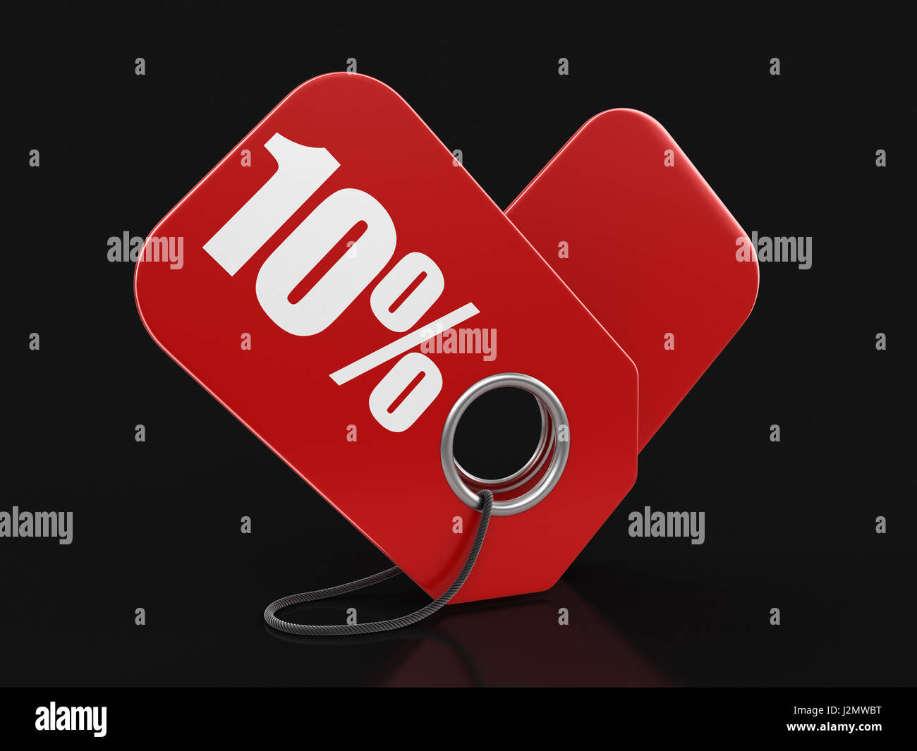 Label 10%. Image with clipping path Stock Photo - Alamy