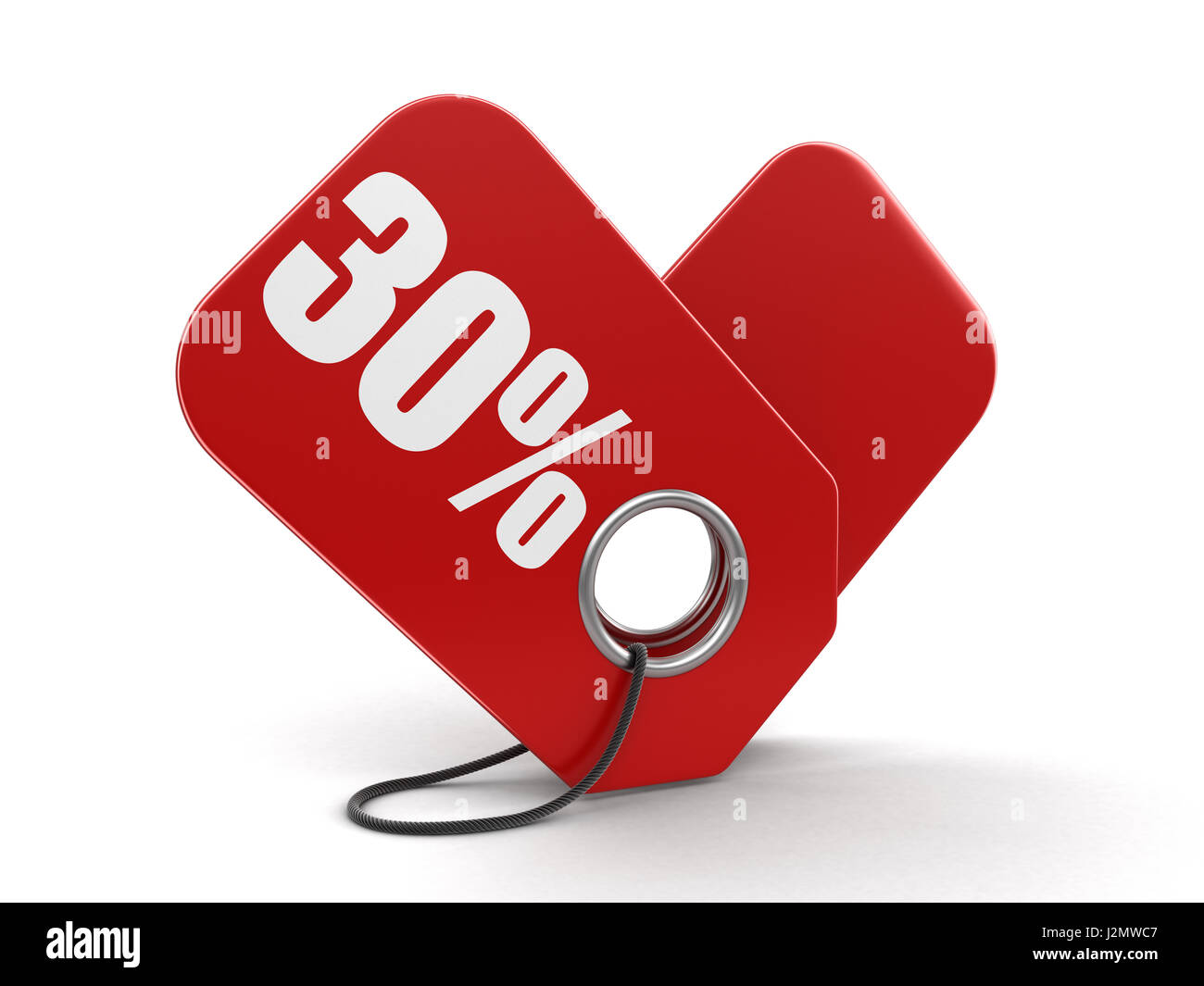 Label 30%. Image with clipping path Stock Photo - Alamy