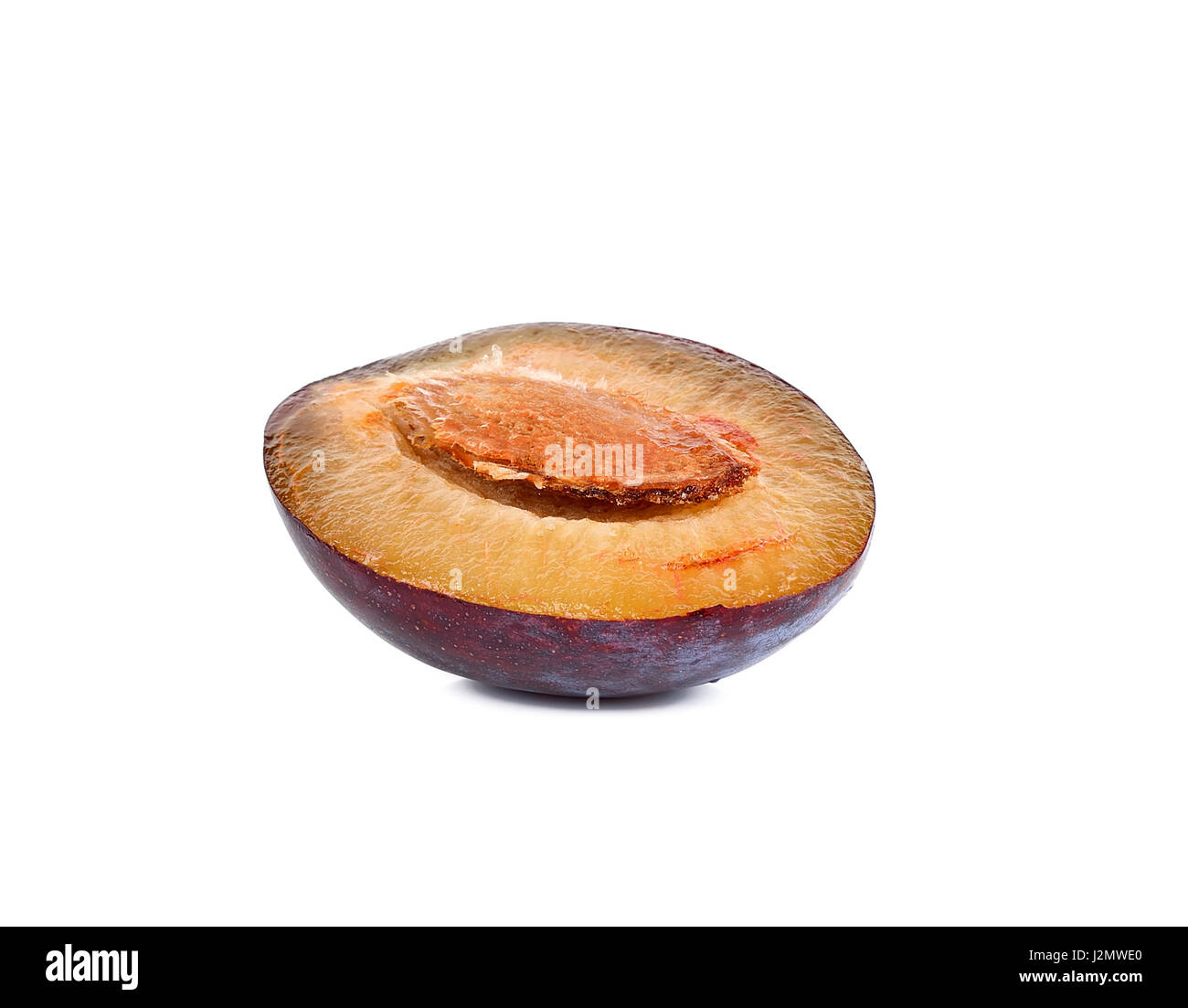 Half of plum hi-res stock photography and images - Alamy