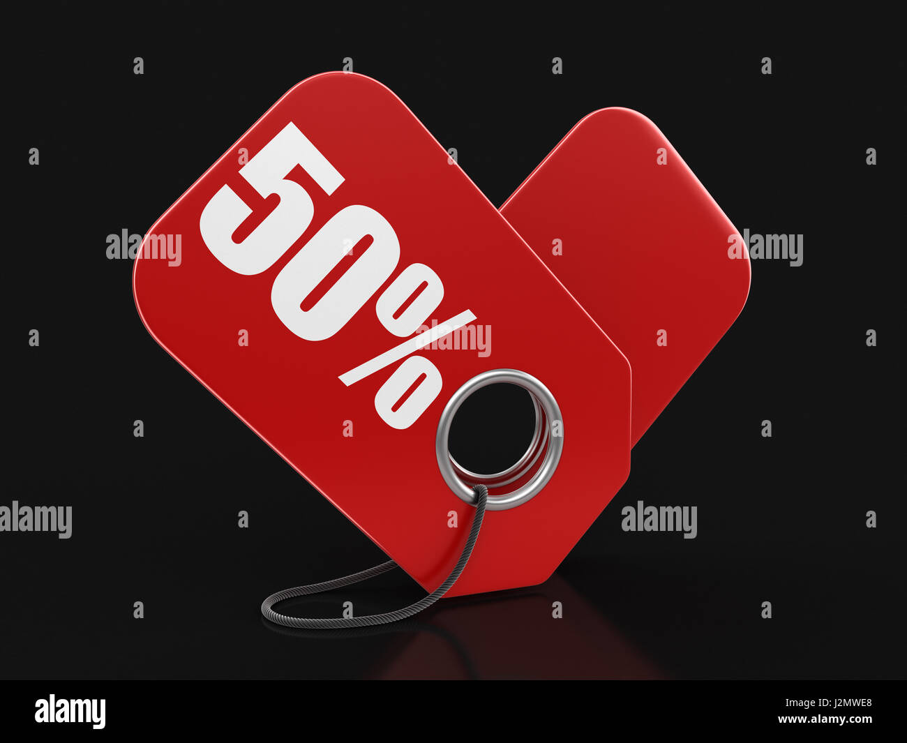 Label 50%. Image with clipping path Stock Photo - Alamy