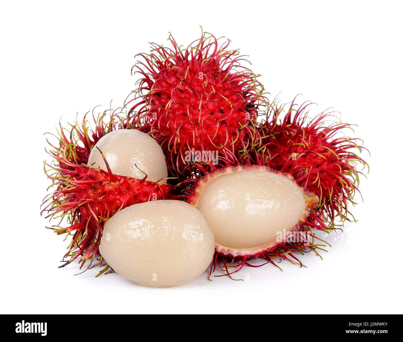 rambutan isolated on the white background Stock Photo - Alamy