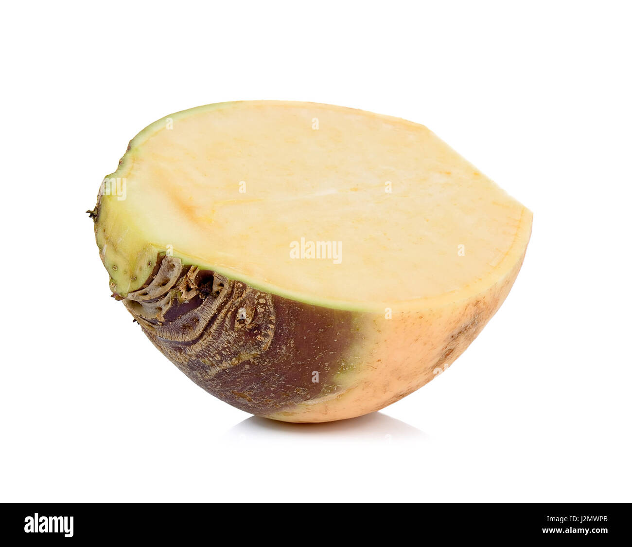 Half of Swede isolated on the white background Stock Photo - Alamy