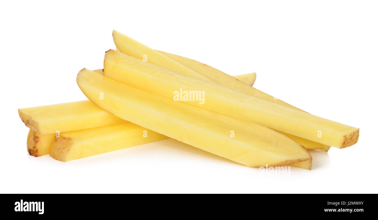 Slice of Potato isolated on white background Stock Photo - Alamy