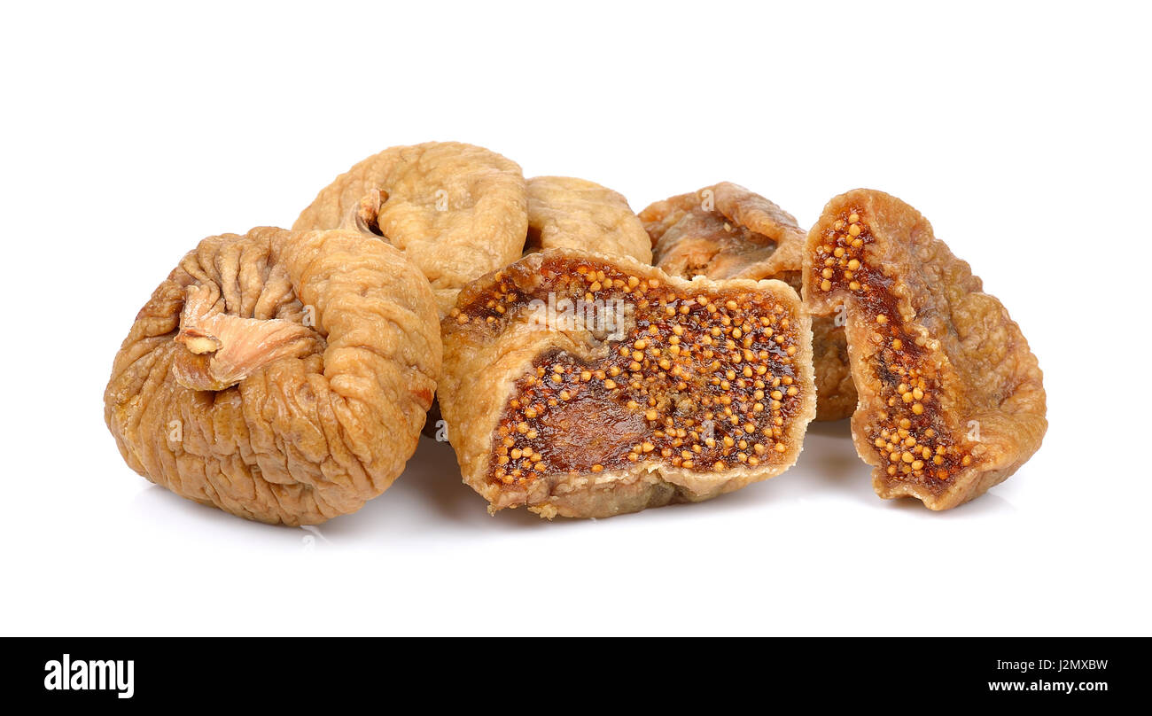 Dried fig isolated on the white background Stock Photo - Alamy