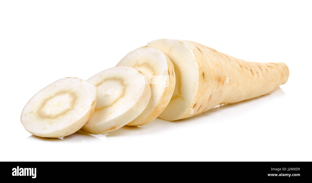 Parsnip isolated on the white background Stock Photo - Alamy