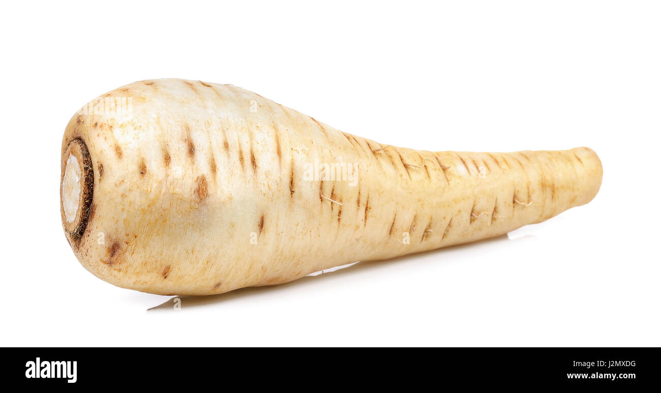 Parsnip isolated on the white background Stock Photo - Alamy