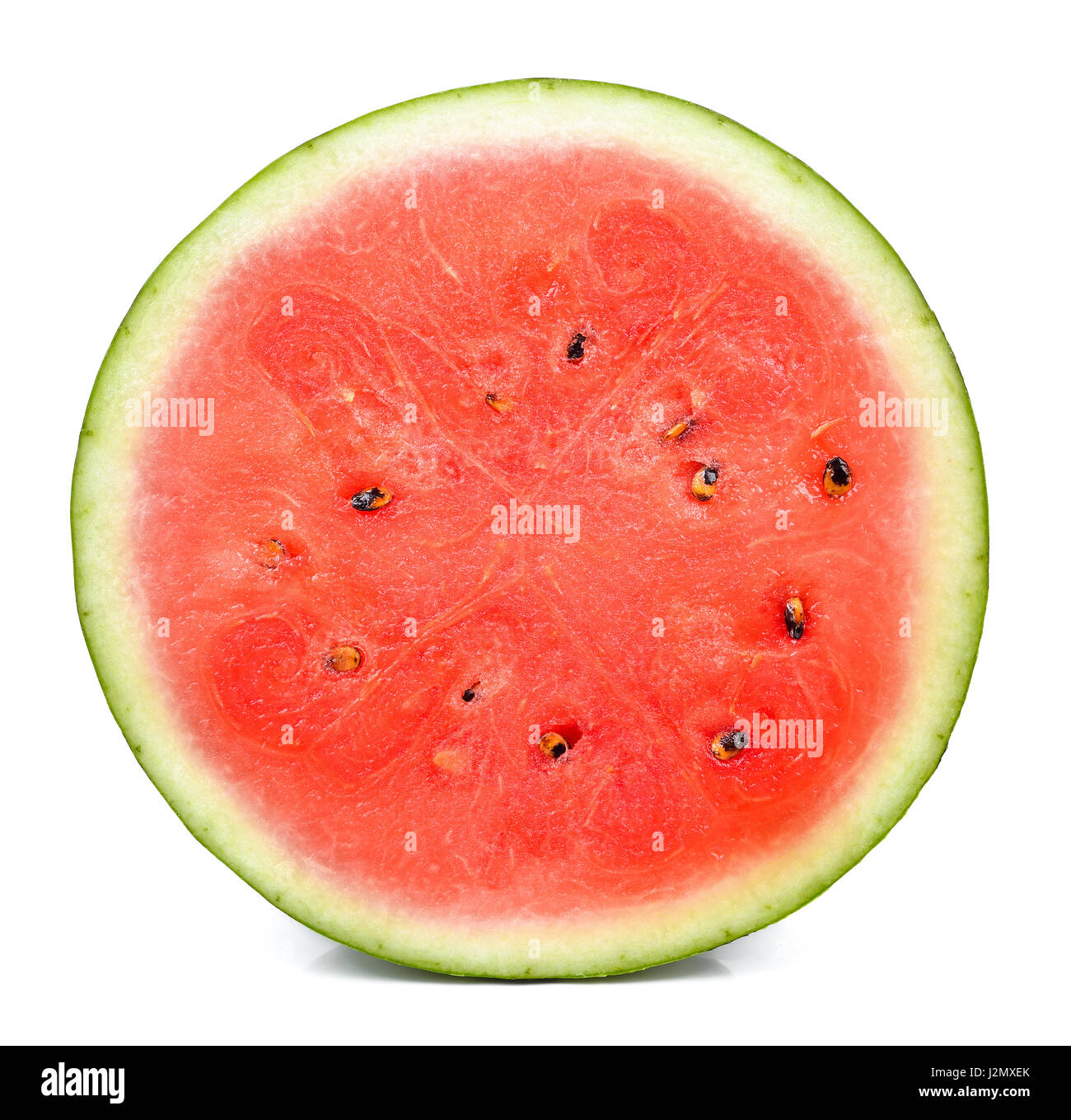 Half of watermelon isolated on white background Stock Photo - Alamy