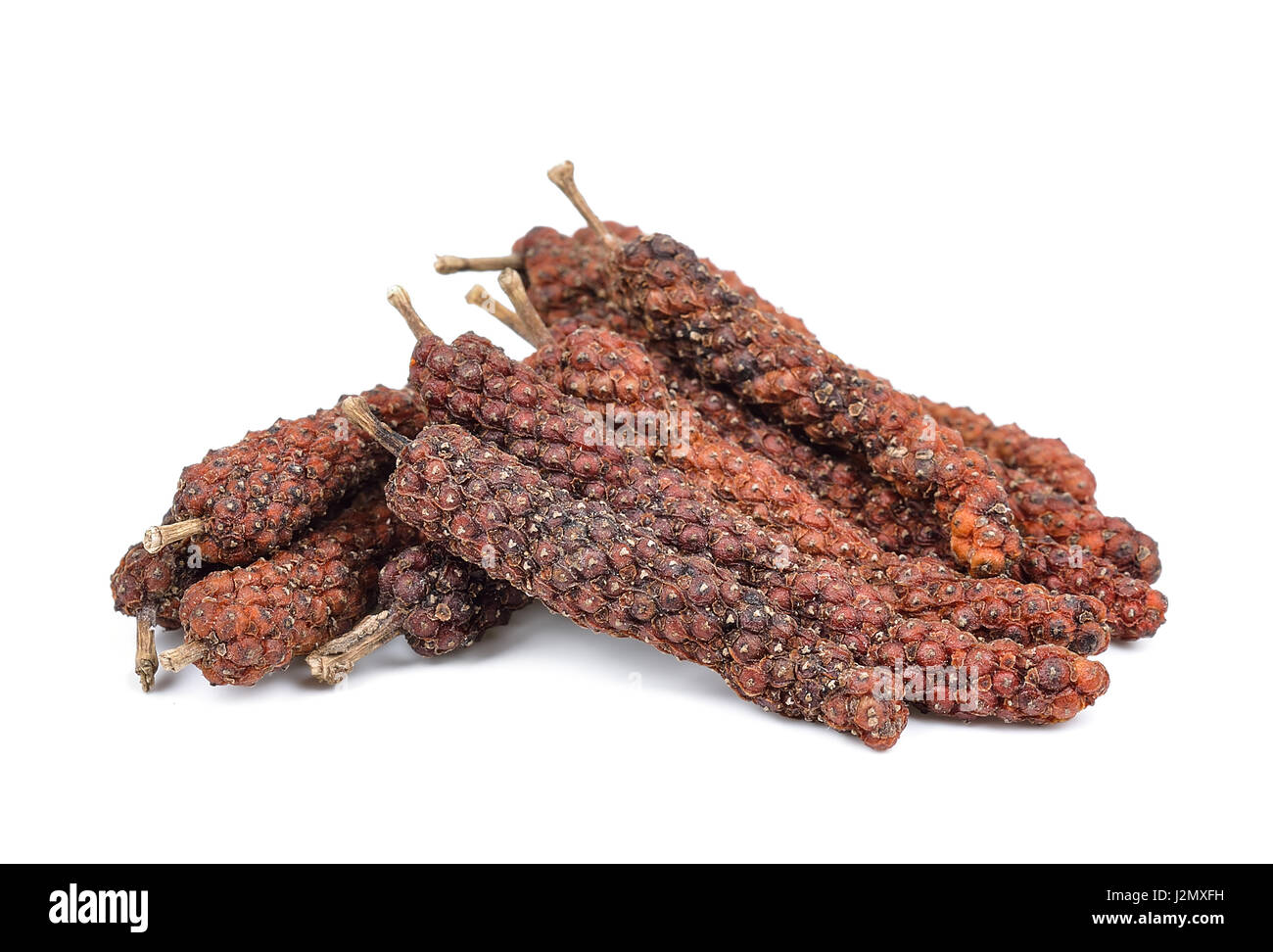 Long pepper isolated on the white background Stock Photo - Alamy
