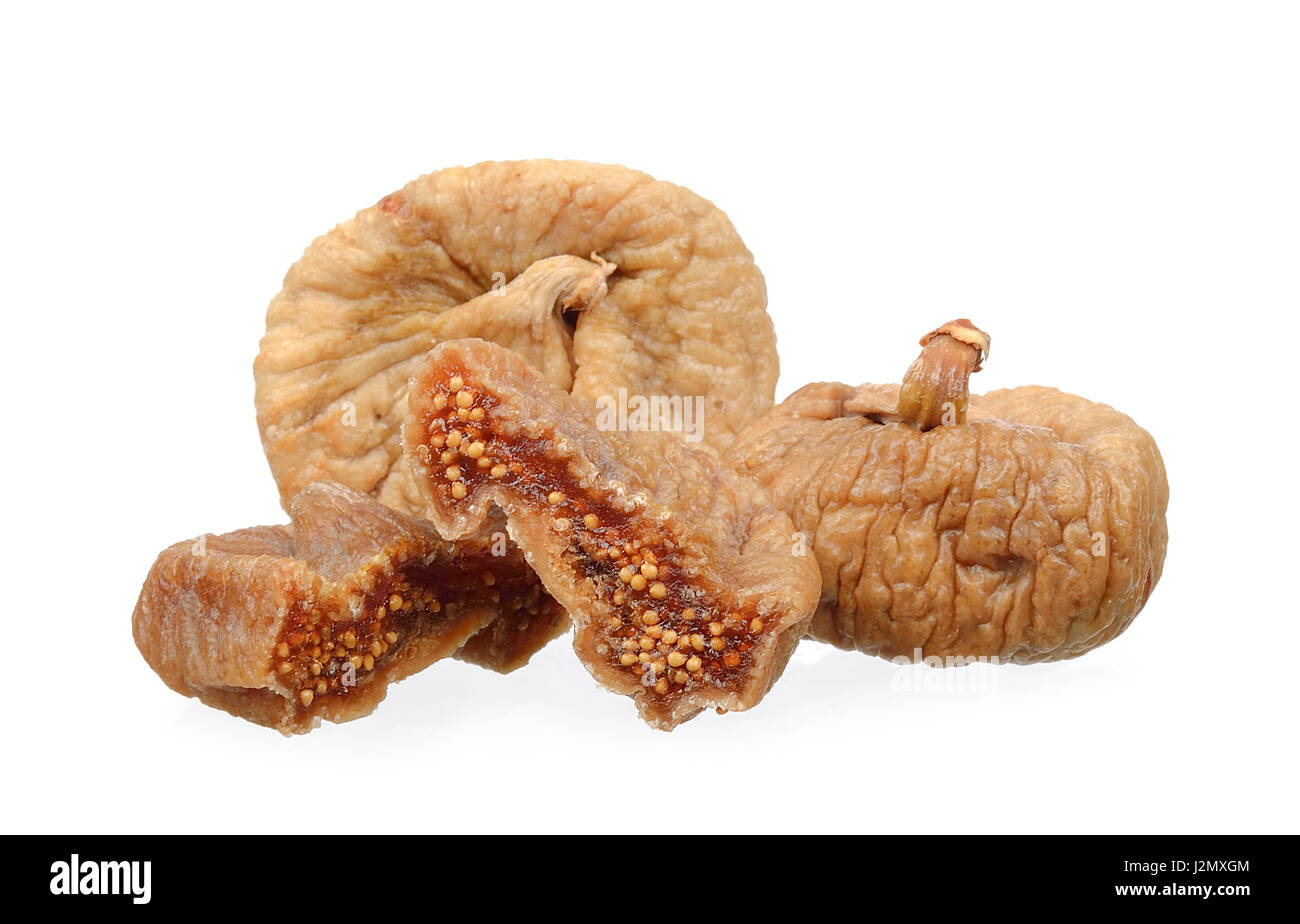 Dry fig isolated on the white background Stock Photo - Alamy