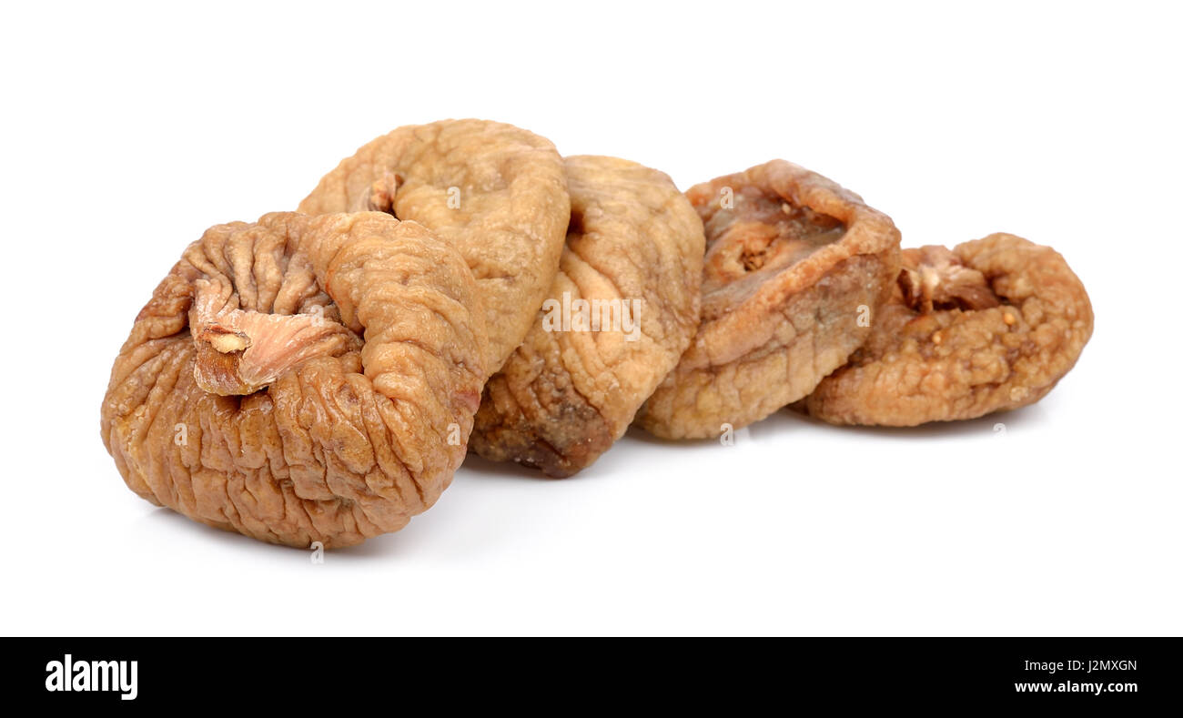Dry fig isolated on the white background Stock Photo - Alamy