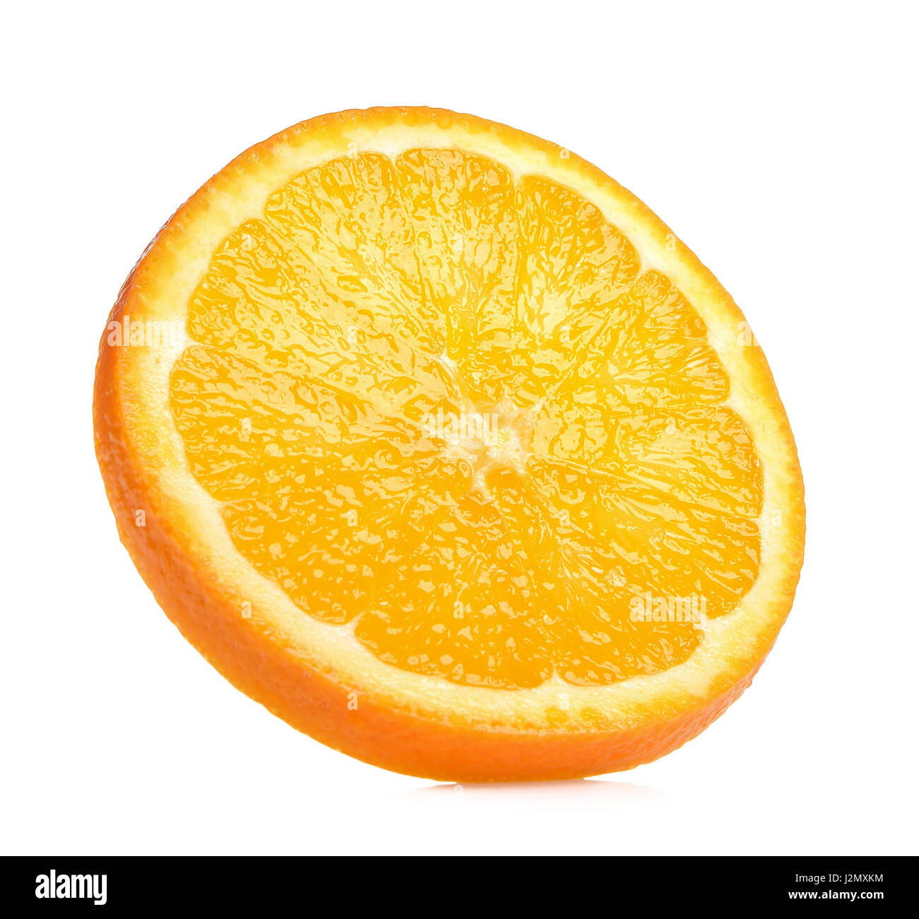 Half of Orange isolated on the white background Stock Photo - Alamy