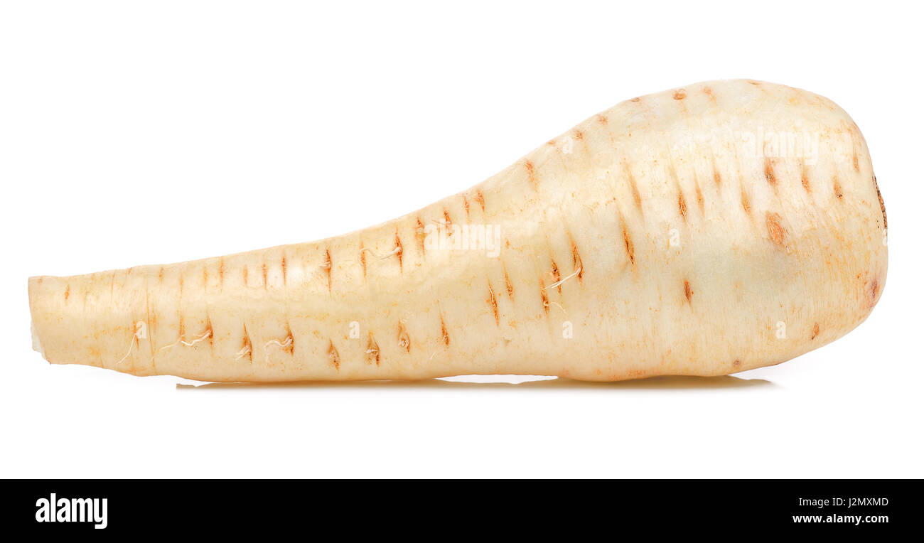Parsnip isolated on the white background Stock Photo - Alamy
