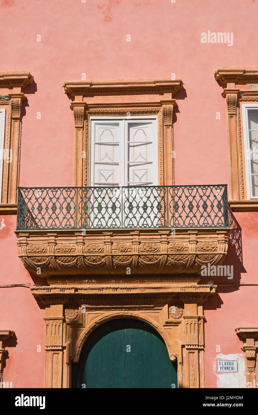 Venneri palace. Gallipoli. Puglia. Italy Stock Photo - Alamy