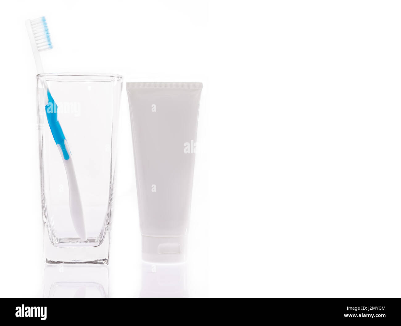 Toothbrush with blue color indicator on end of extra thin bristle's ...