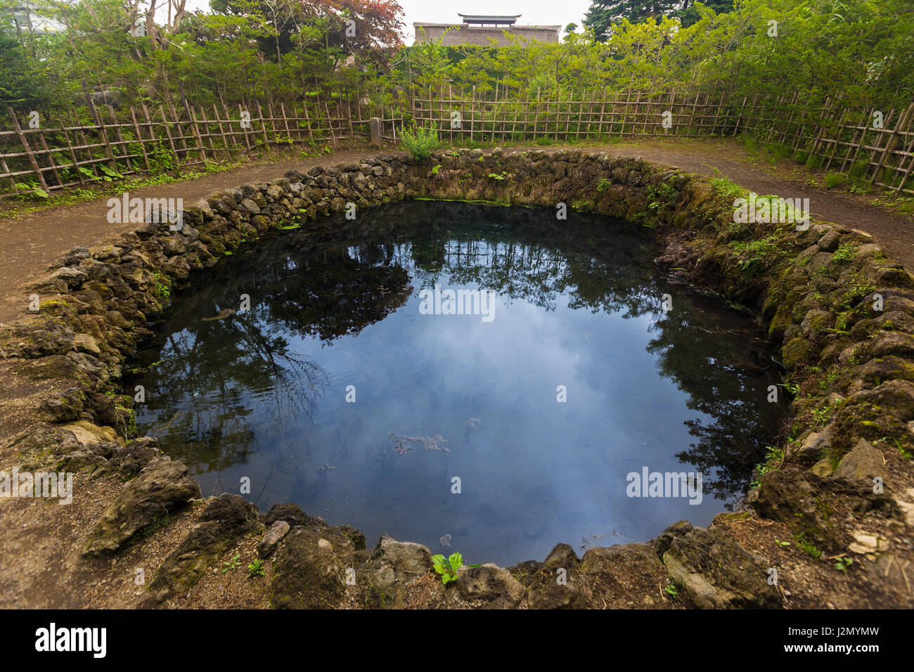 Choshiike Pond in Oshino village, The World Cultural Heritage Stock ...