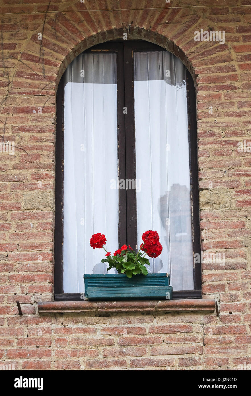 Typical house. Grazzano Visconti. Emilia-Romagna. Italy Stock Photo - Alamy