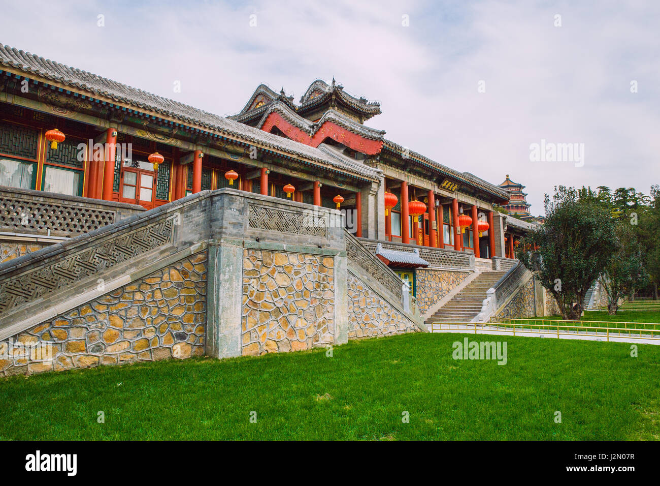 Pekin, China, 2016, Street view. Old city and nature. It's a travel ...