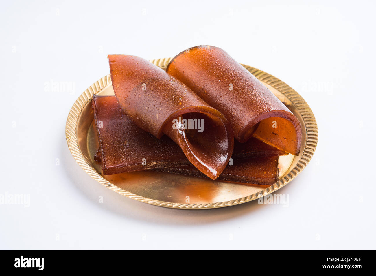 indian alphonso mango's dried jelly called mango papad or mango poli or ...