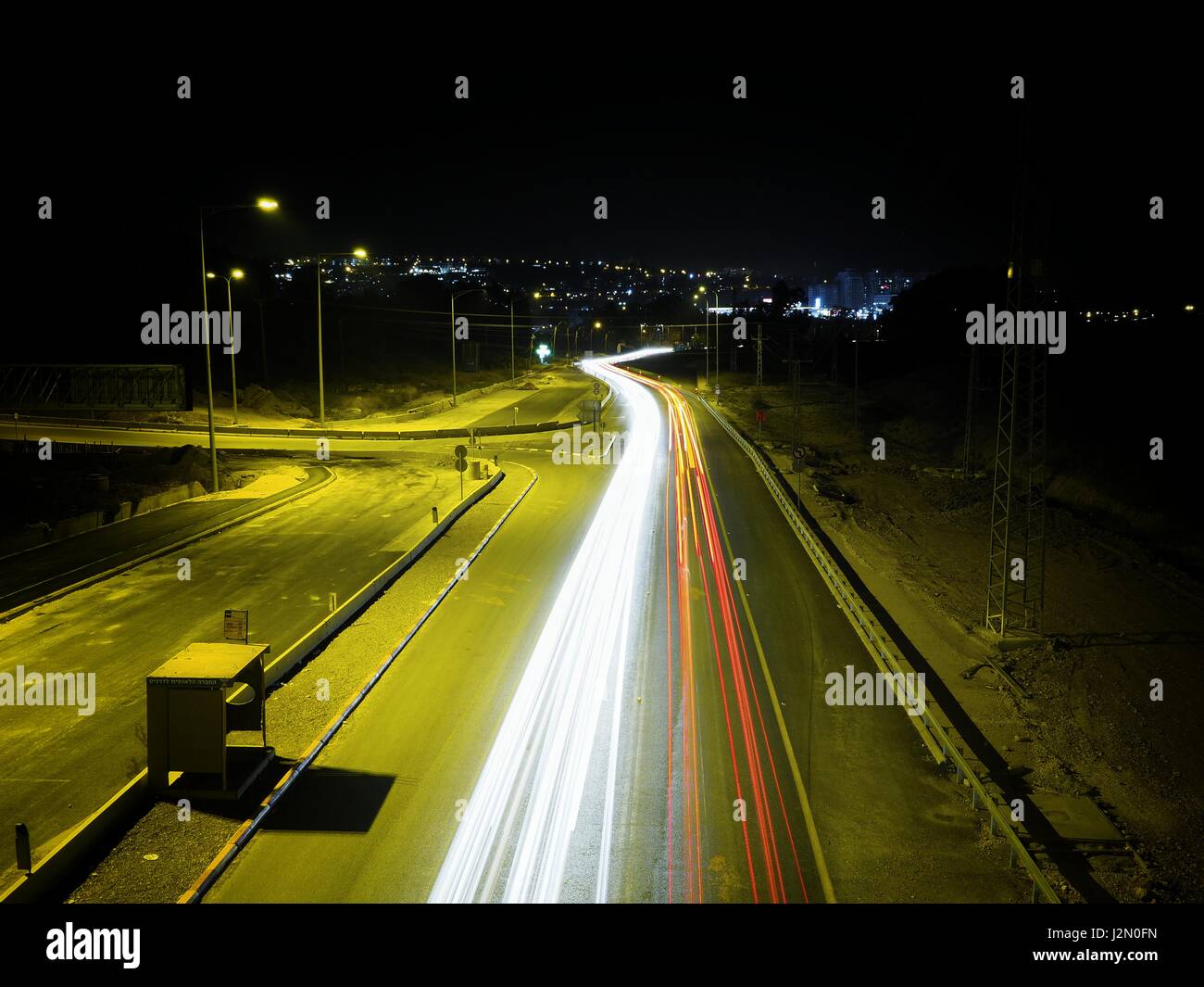 Night road traffic Stock Photo - Alamy