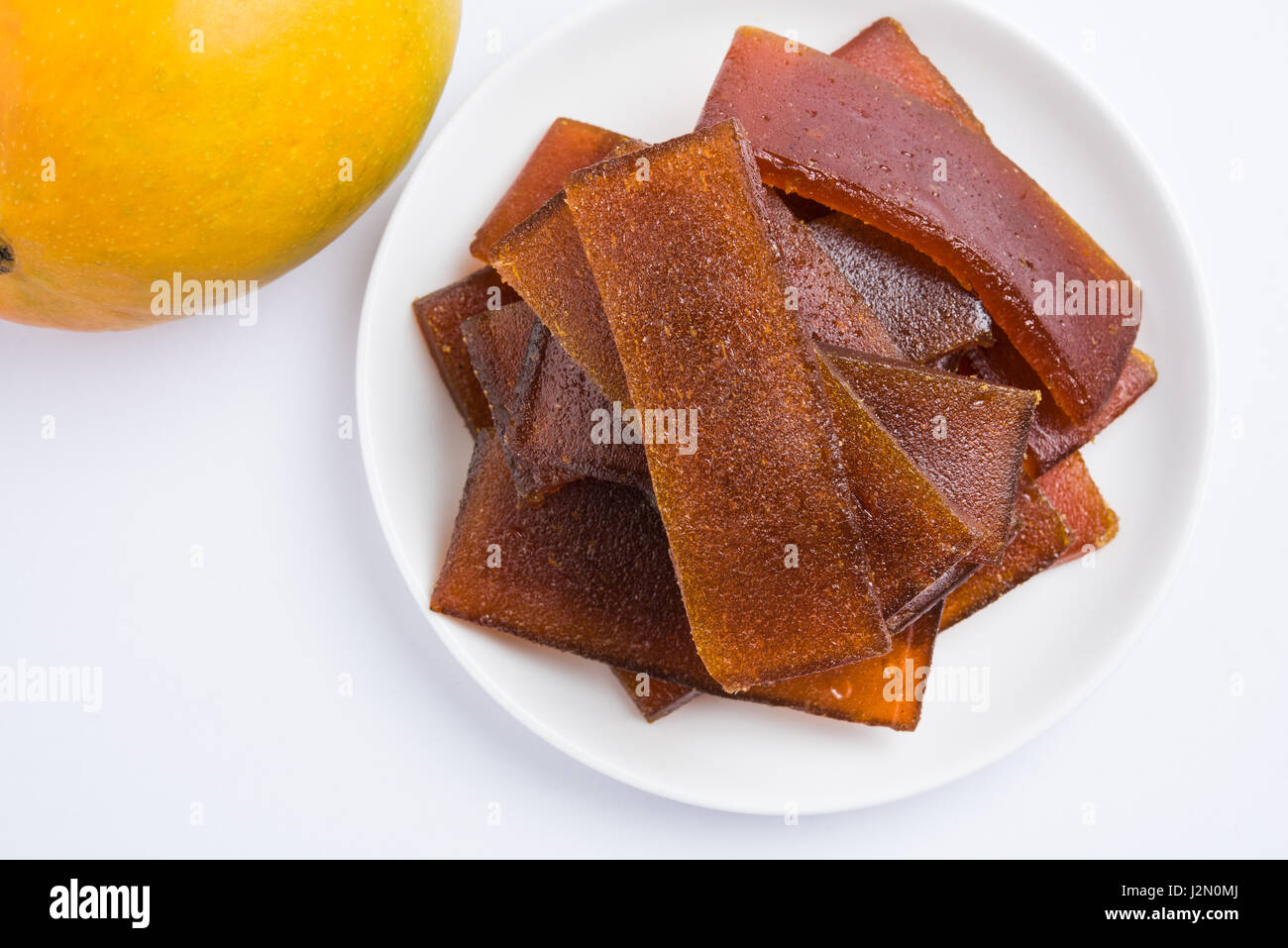 indian alphonso mango's dried jelly called mango papad or mango poli or ...