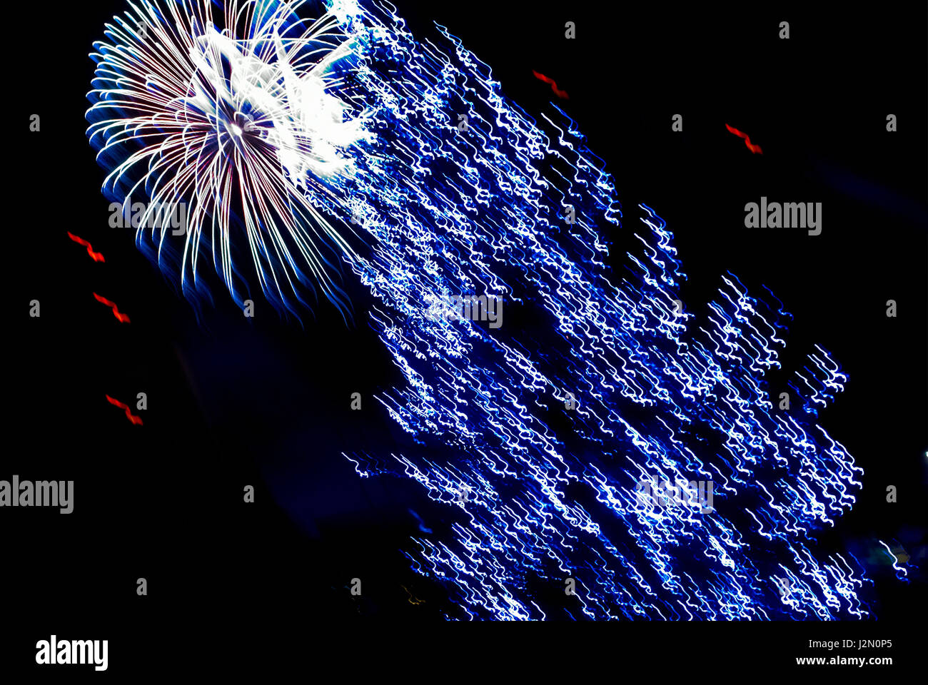 christmas fireworks display Stock Photo - Alamy
