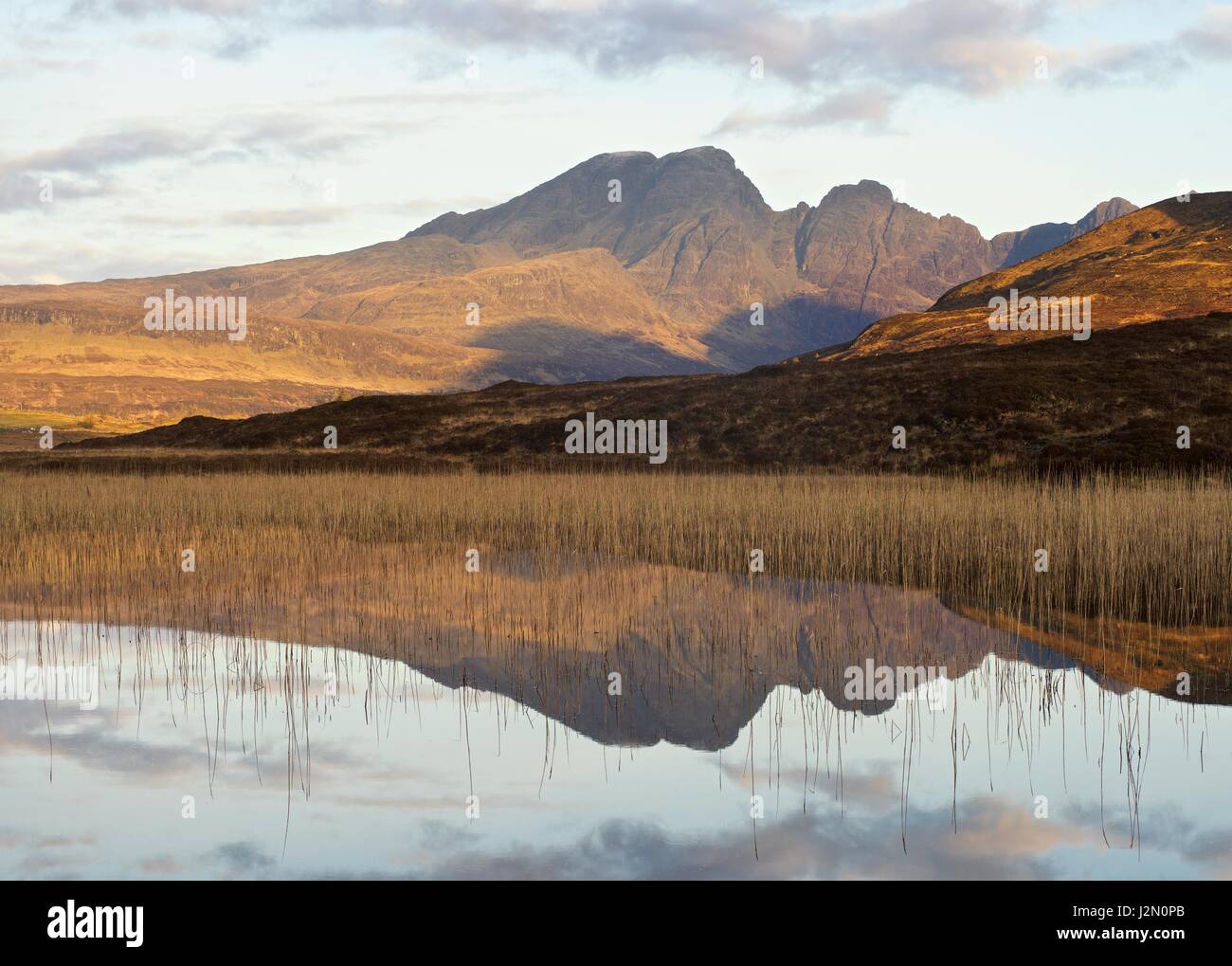 Reflections of Blaven on Skye Stock Photo - Alamy