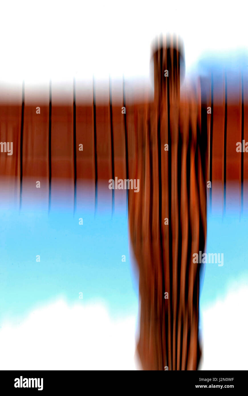 Blurred Angel of the North,Gateshead Stock Photo - Alamy