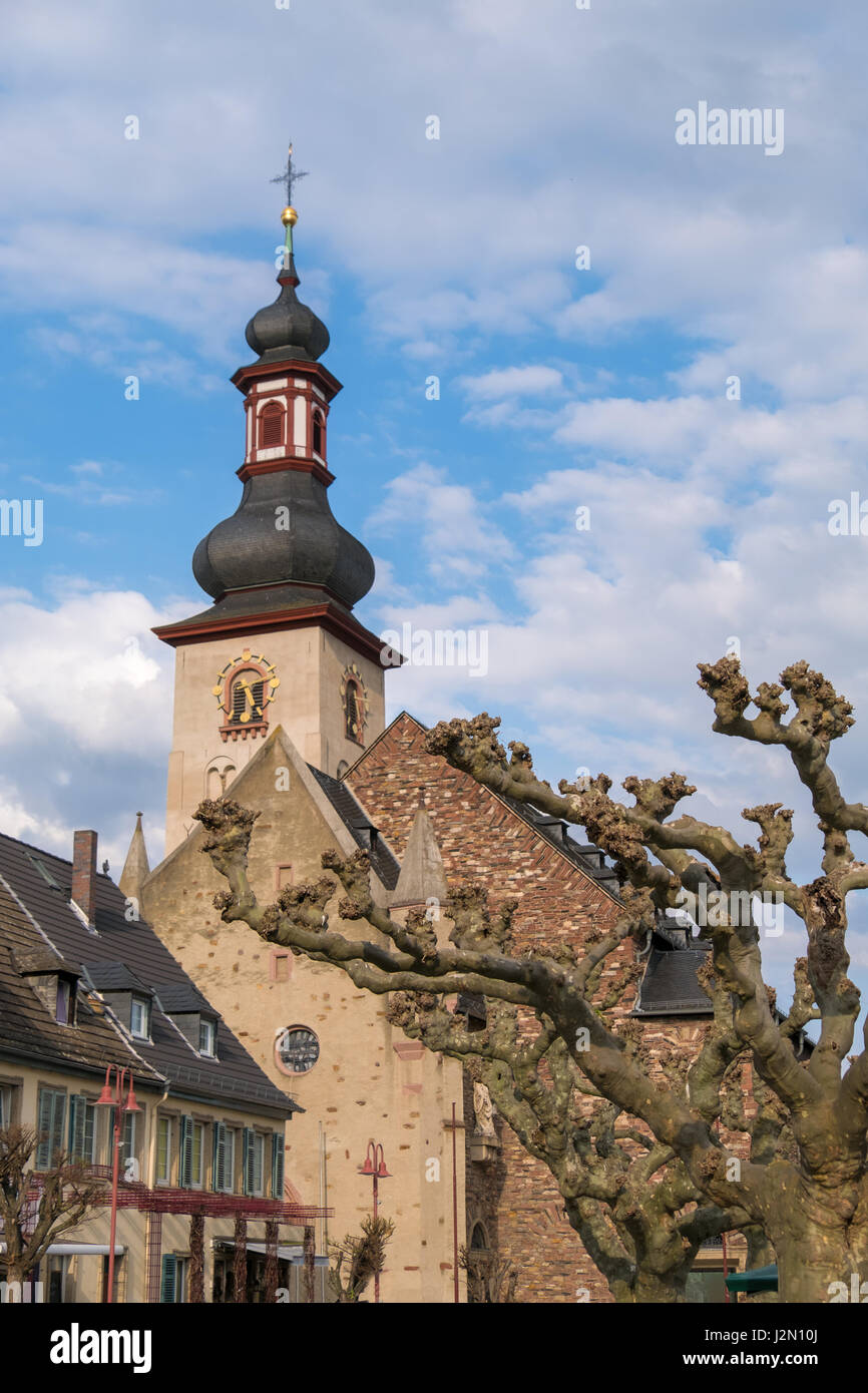Rüdesheim am Rhein a winemaking town in the Rhine Gorge and thereby ...