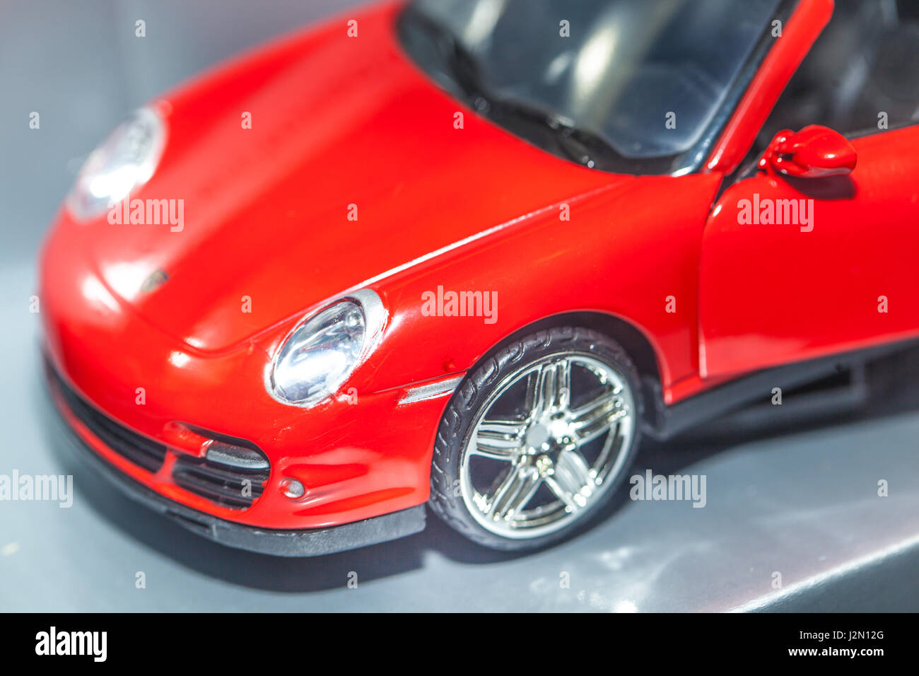 red toy sports car Stock Photo - Alamy