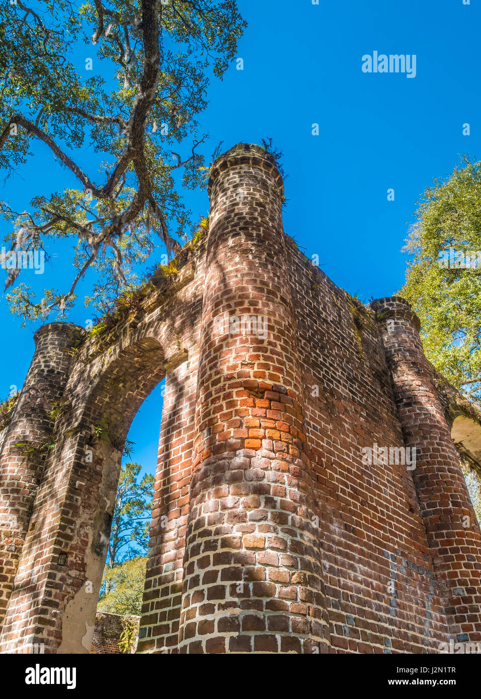 Old Sheldon Church Ruins, originally known as Prince William's Parish ...